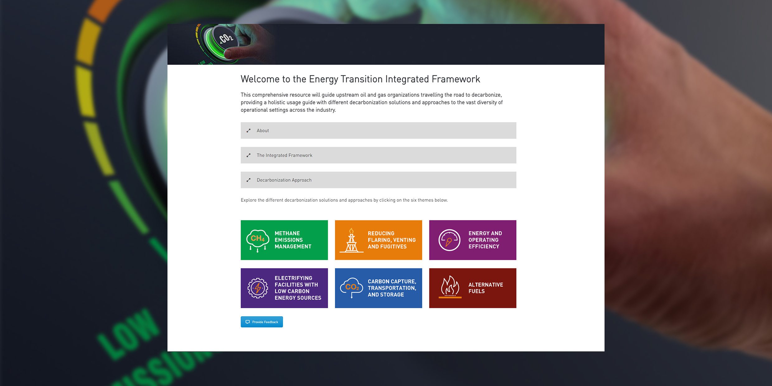 Energy Transition Integrated Framework helps upstream oil and gas ...